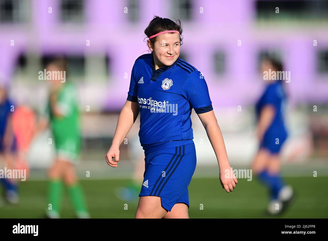 CARDIFF, WALES - 30 JANUARY 2022: Megan Saunders of Cardiff City Women ...