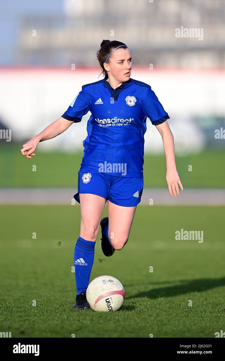 CARDIFF, WALES - 30 JANUARY 2022: Lisa Owens of Cardiff City Women ...