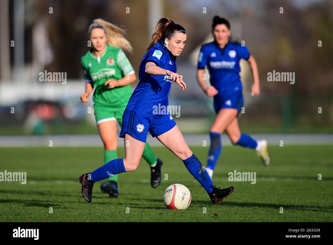 CARDIFF, WALES - 30 JANUARY 2022: Lisa Owens of Cardiff City Women ...