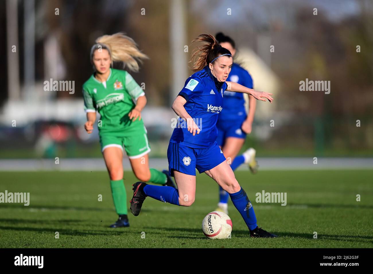 CARDIFF, WALES - 30 JANUARY 2022: Lisa Owens of Cardiff City Women ...