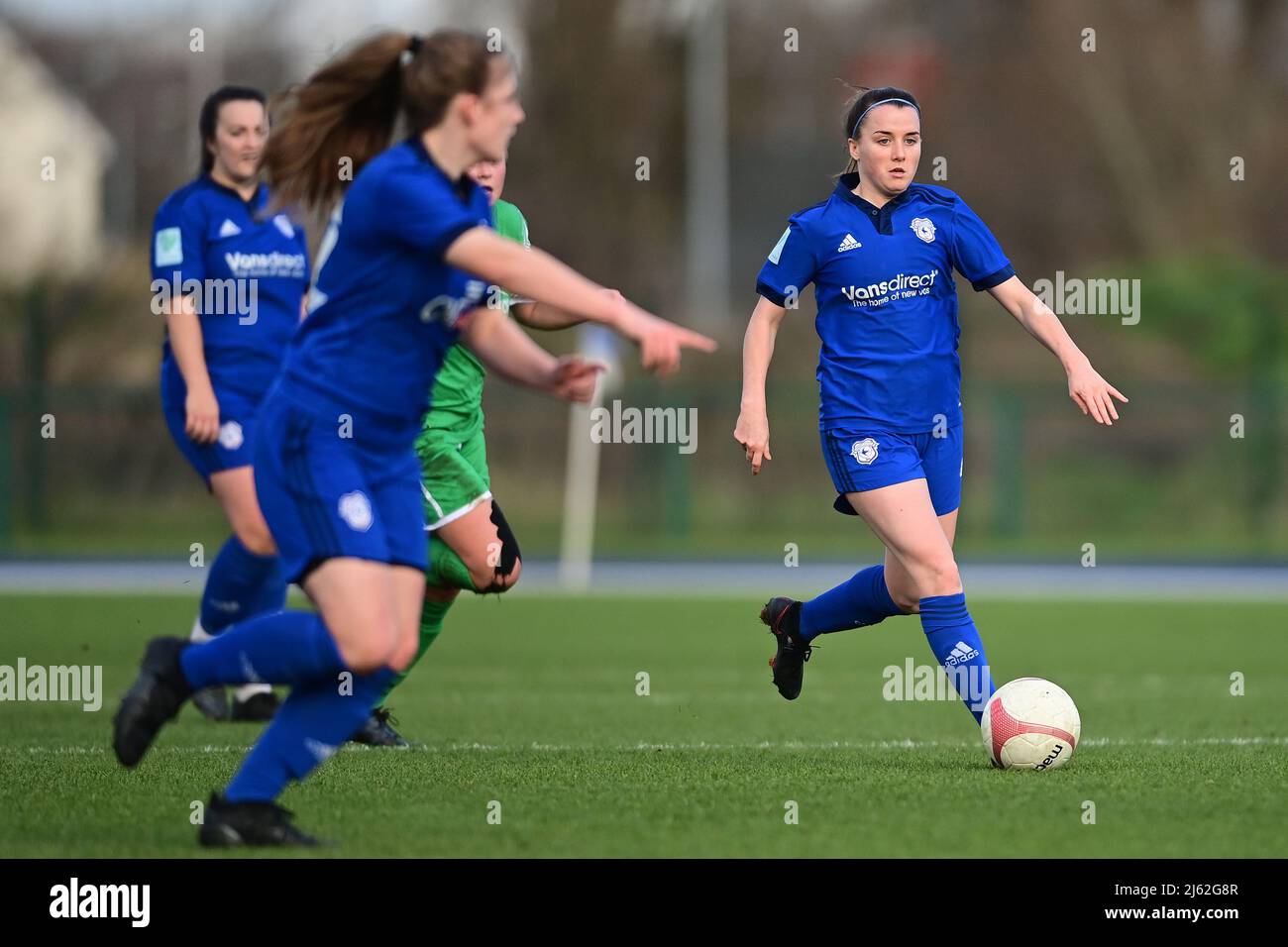 CARDIFF, WALES - 30 JANUARY 2022: Lisa Owen of Cardiff City Women ...