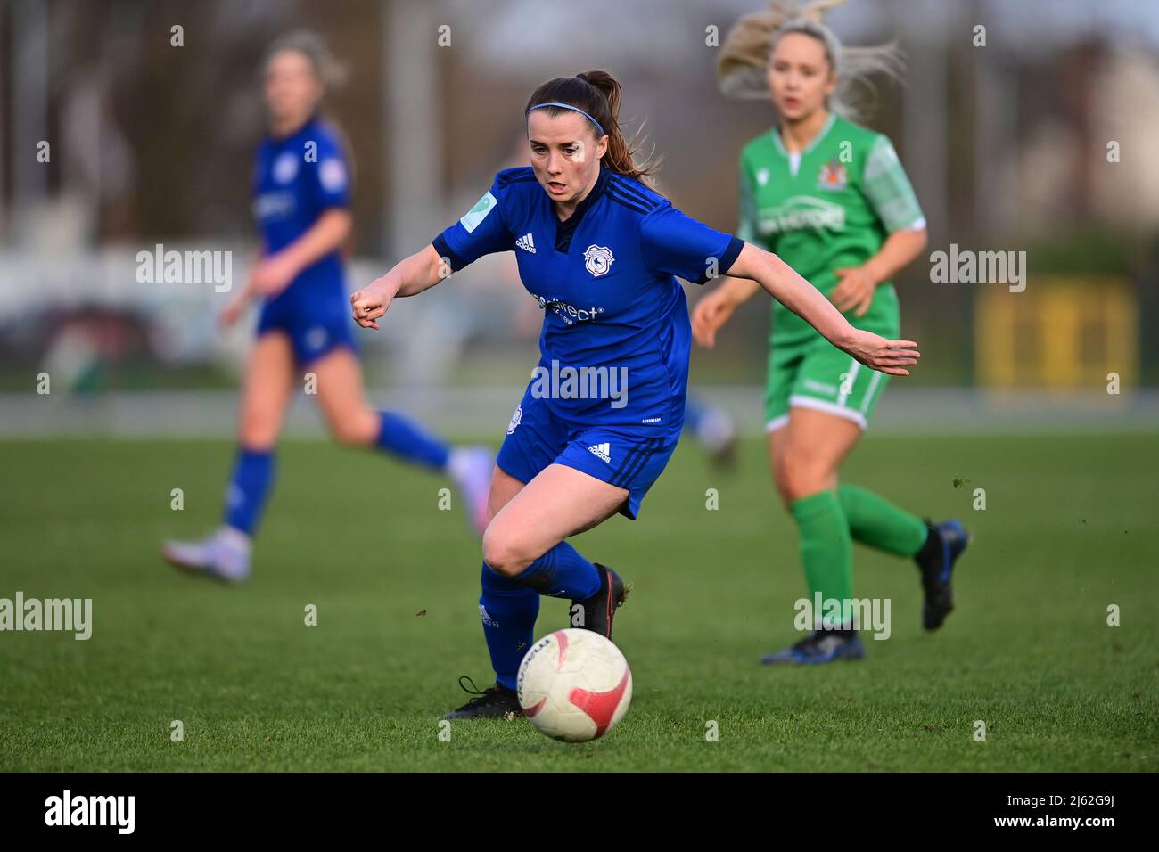 CARDIFF, WALES - 30 JANUARY 2022: Lisa Owen of Cardiff City Women ...
