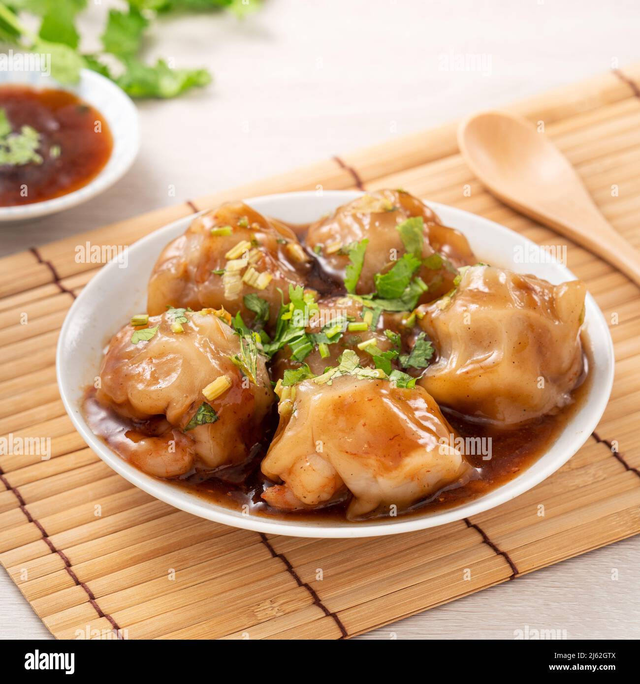 Close up of Bawan (Ba wan), Taiwanese meatball delicacy, delicious ...