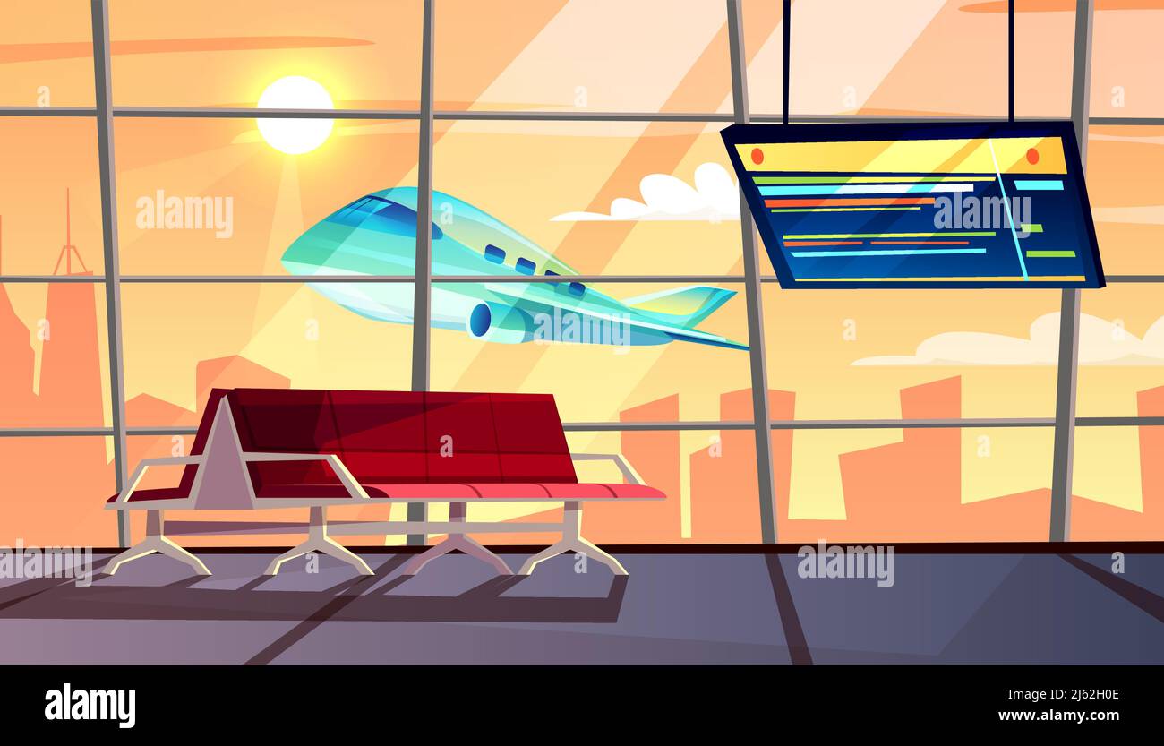 Cartoon Airport Terminal