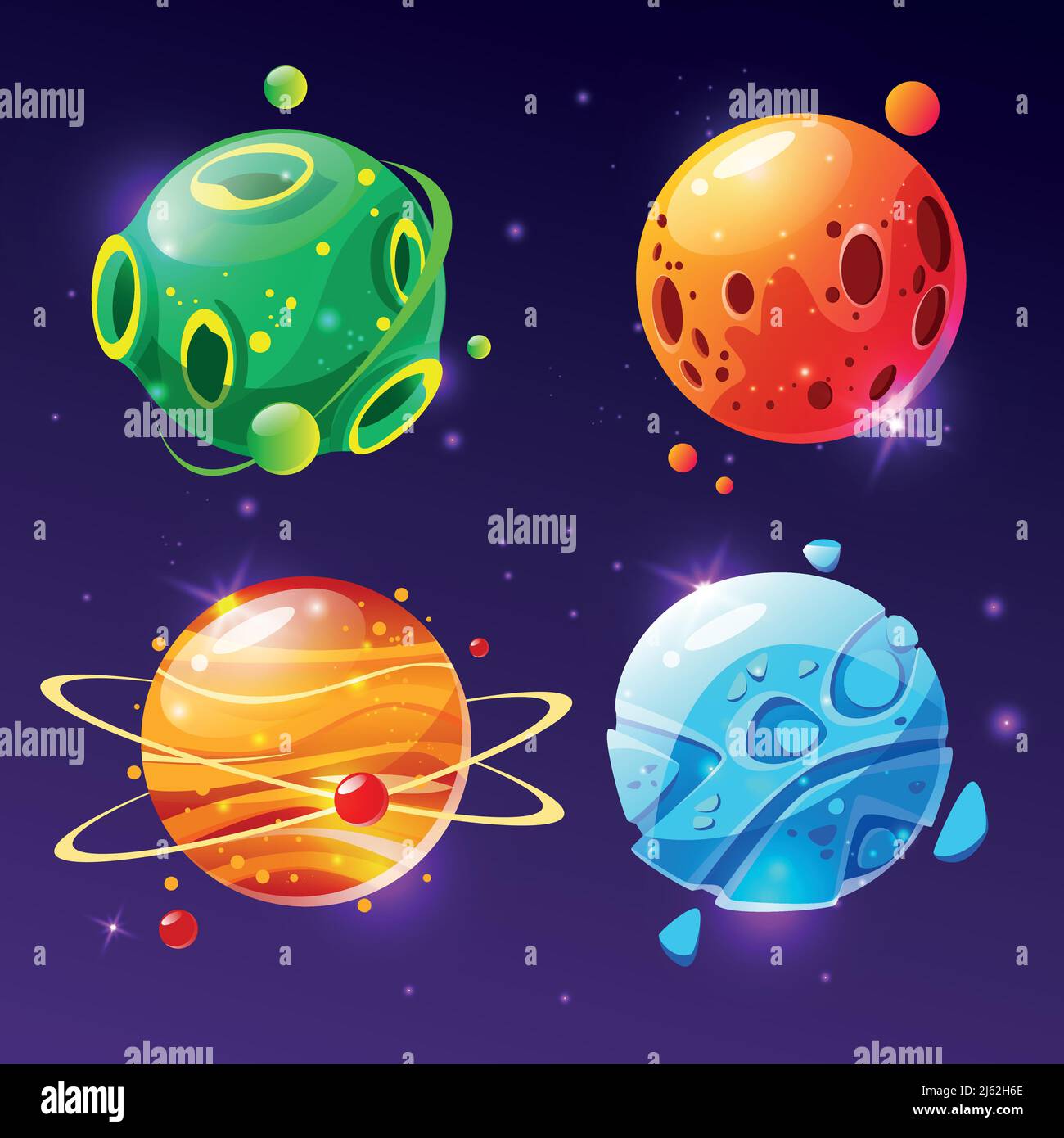 Alien worlds game Stock Vector Images - Alamy