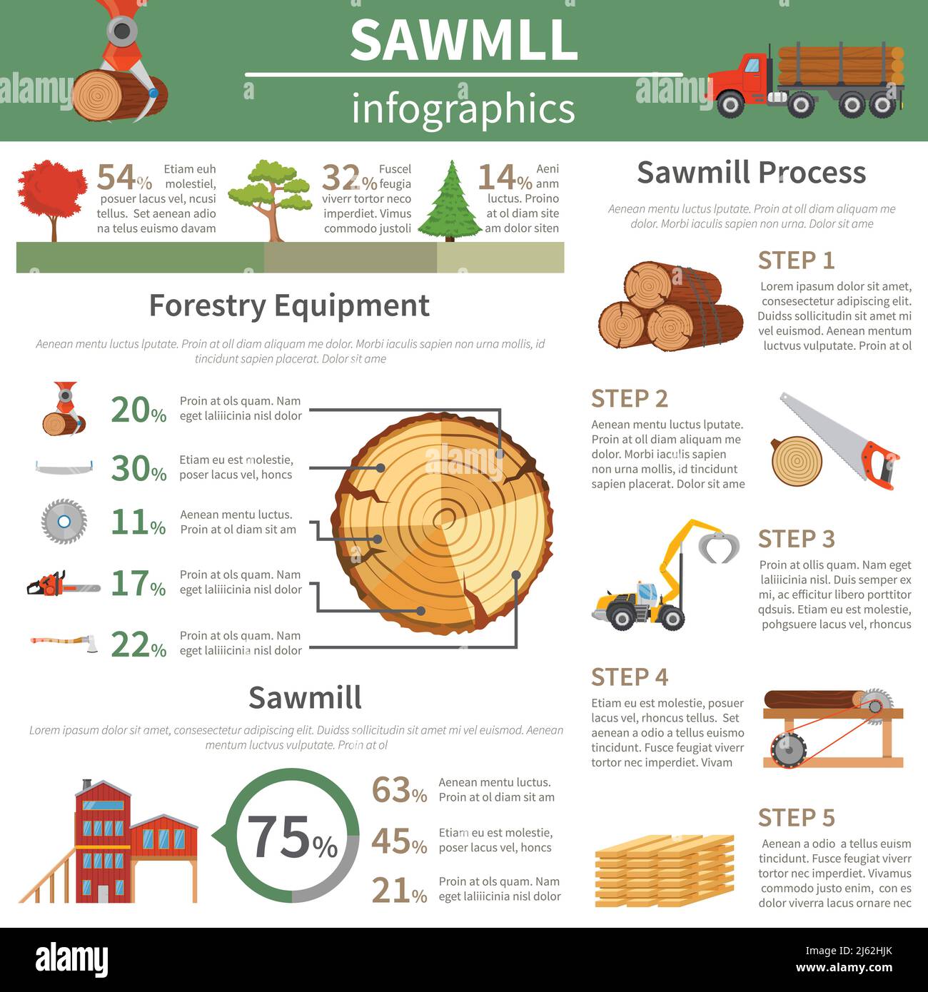 Equipment wood factory Stock Vector Images - Alamy
