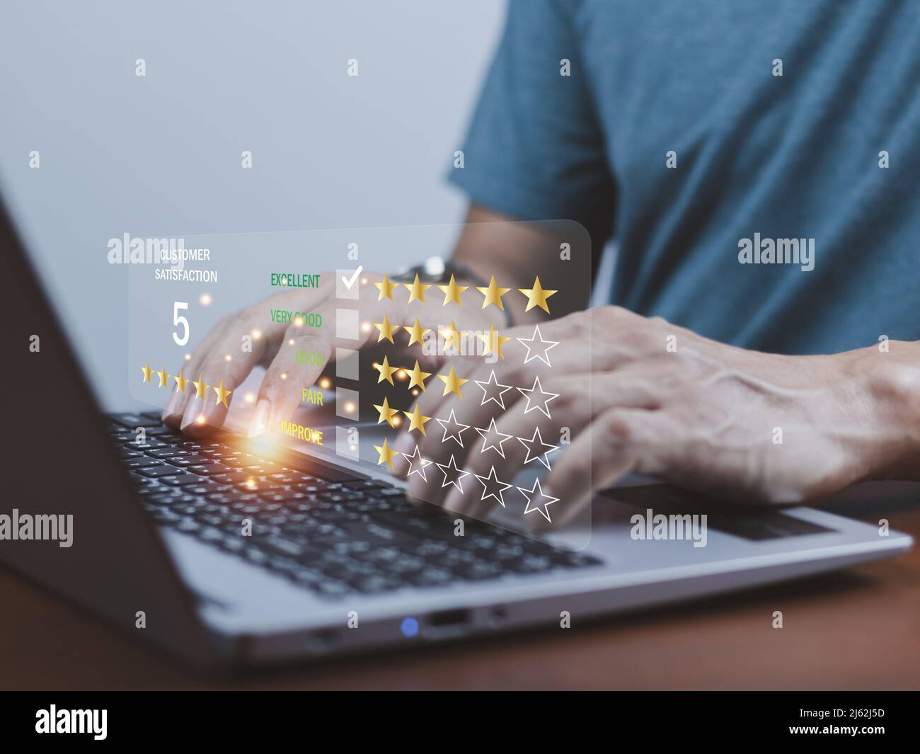 Employee evaluation on computer hi-res stock photography and images - Alamy