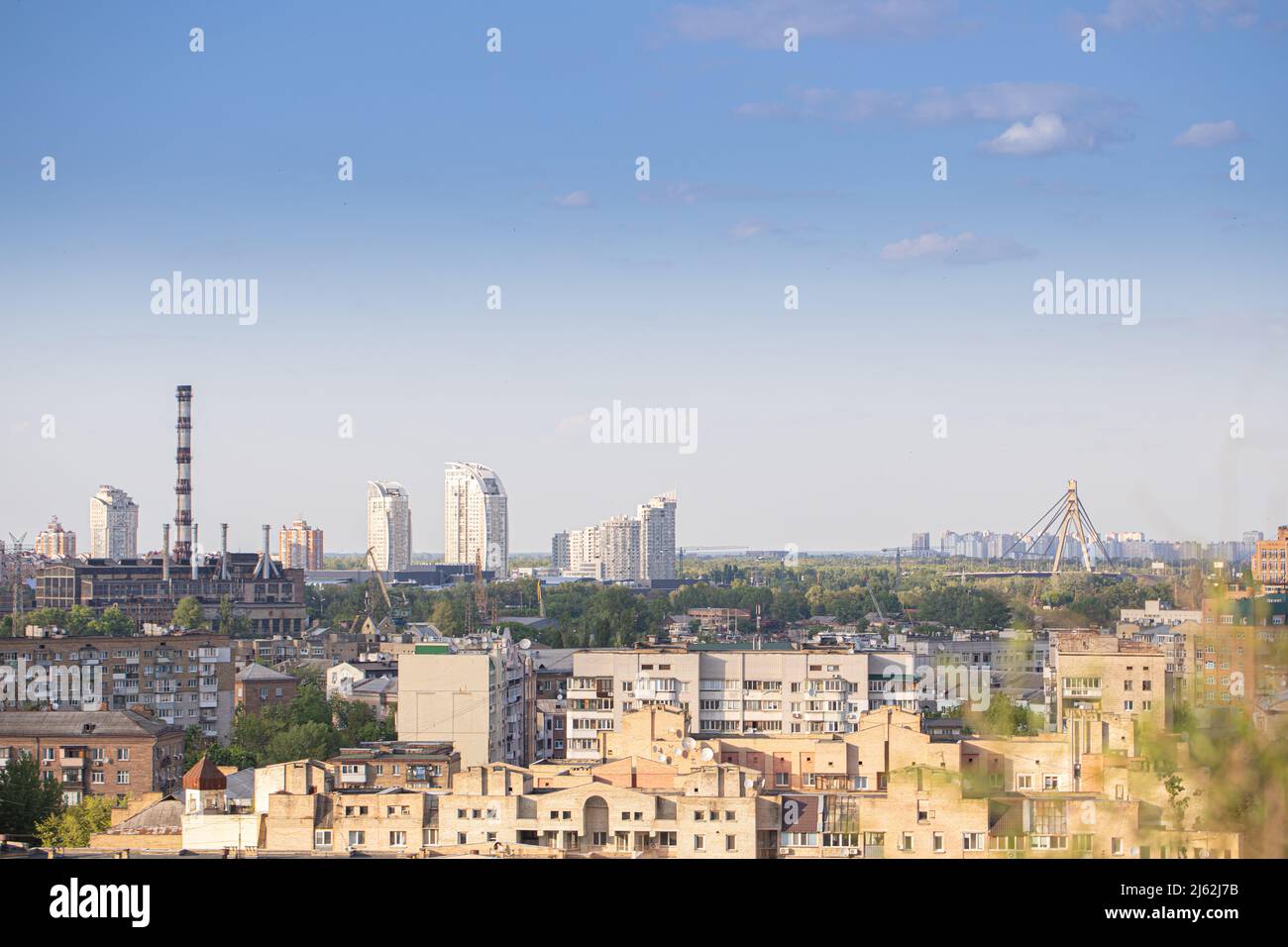 Podil, old Kyiv area. Top view. Ukraine Stock Photo - Alamy