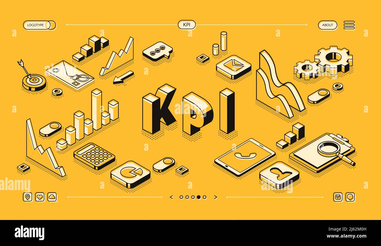 Kpi key performance indicator vector vectors hi-res stock photography ...