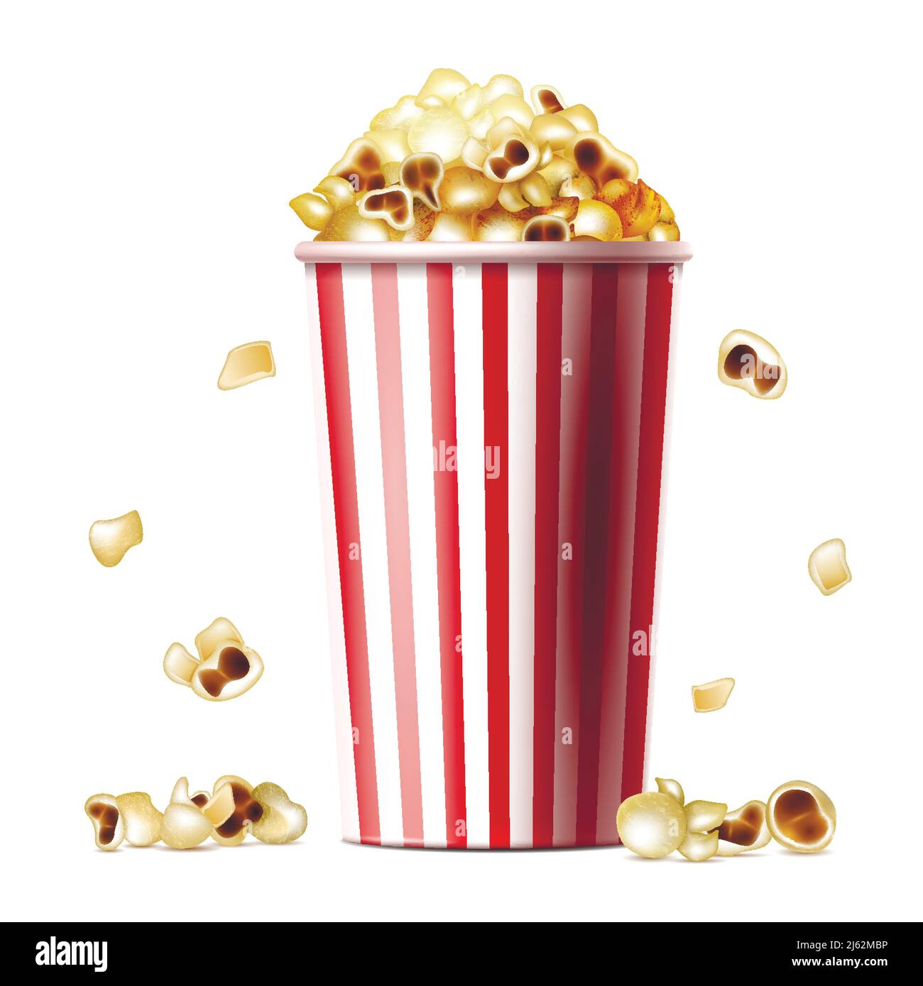 Spilled Popcorn Vector