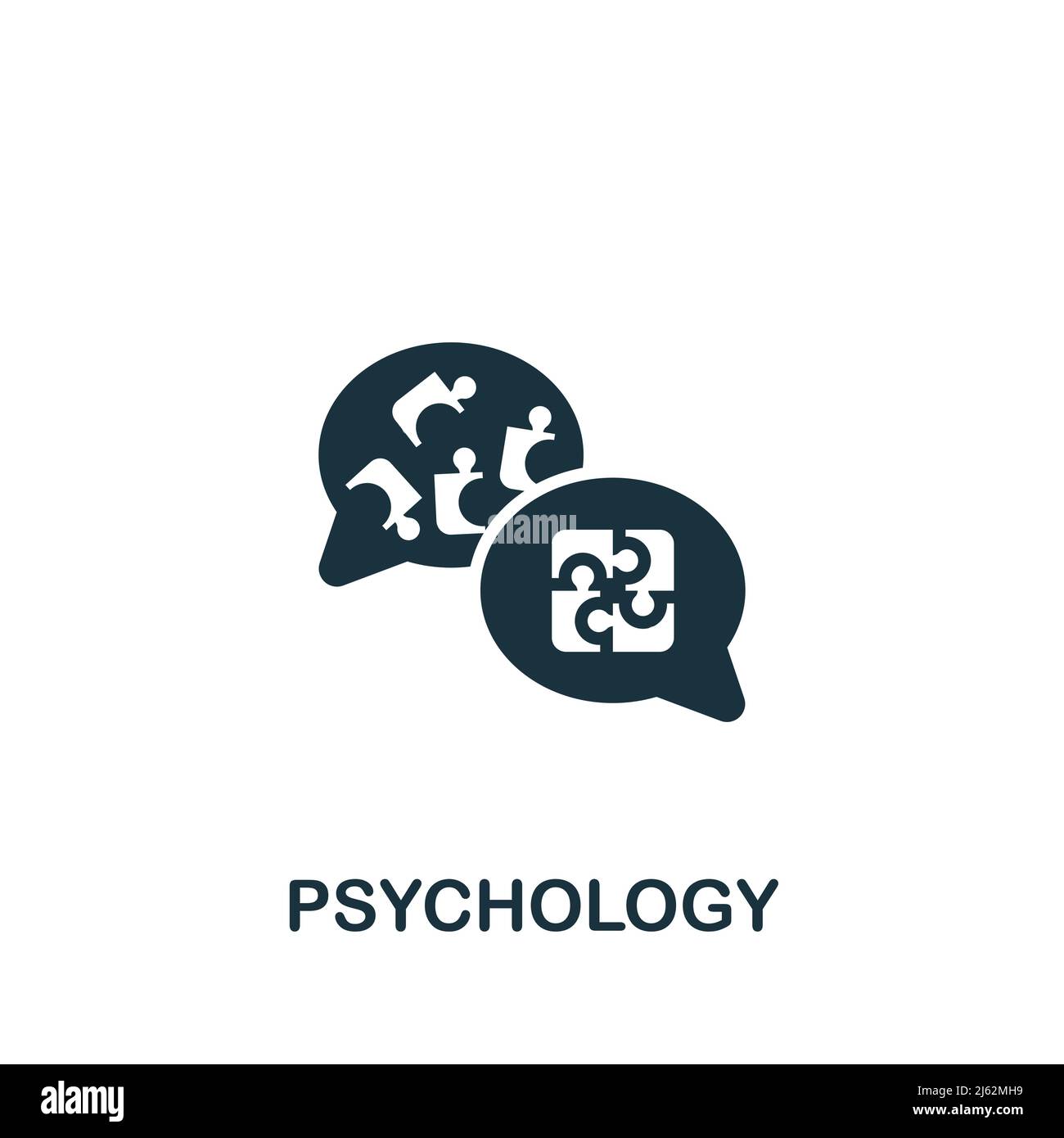 Psychology icon. Monochrome simple Brain Process icon for templates ...