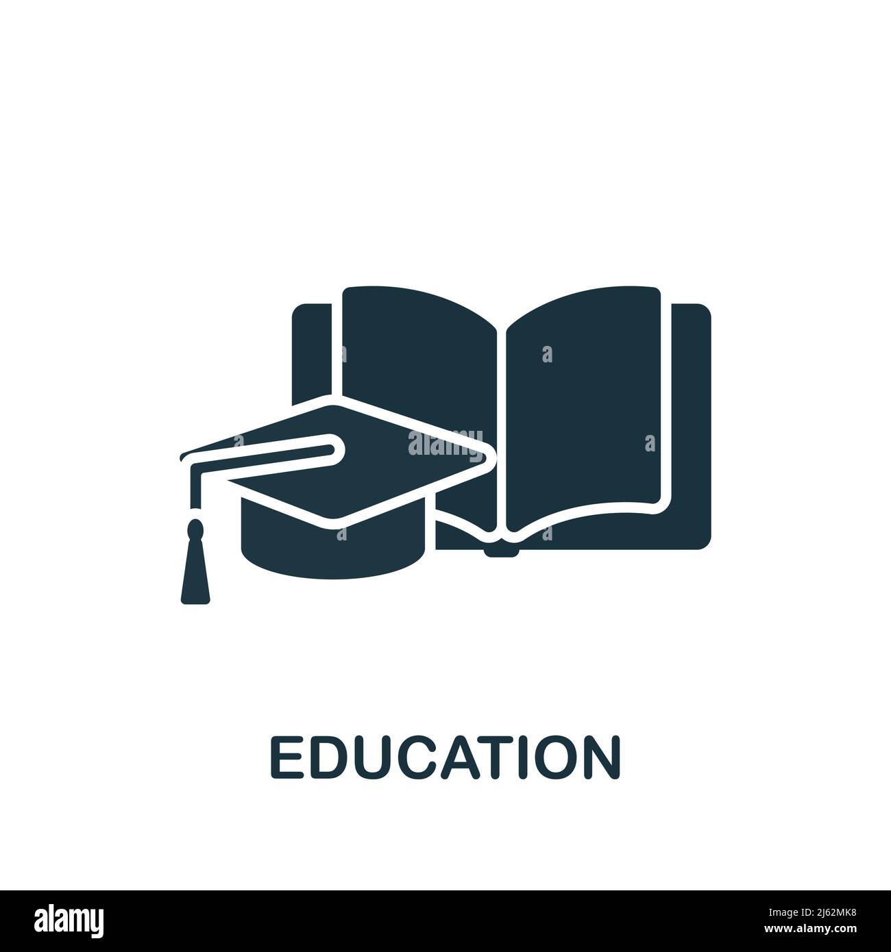 Education icon. Monochrome simple Brain Process icon for templates, web ...