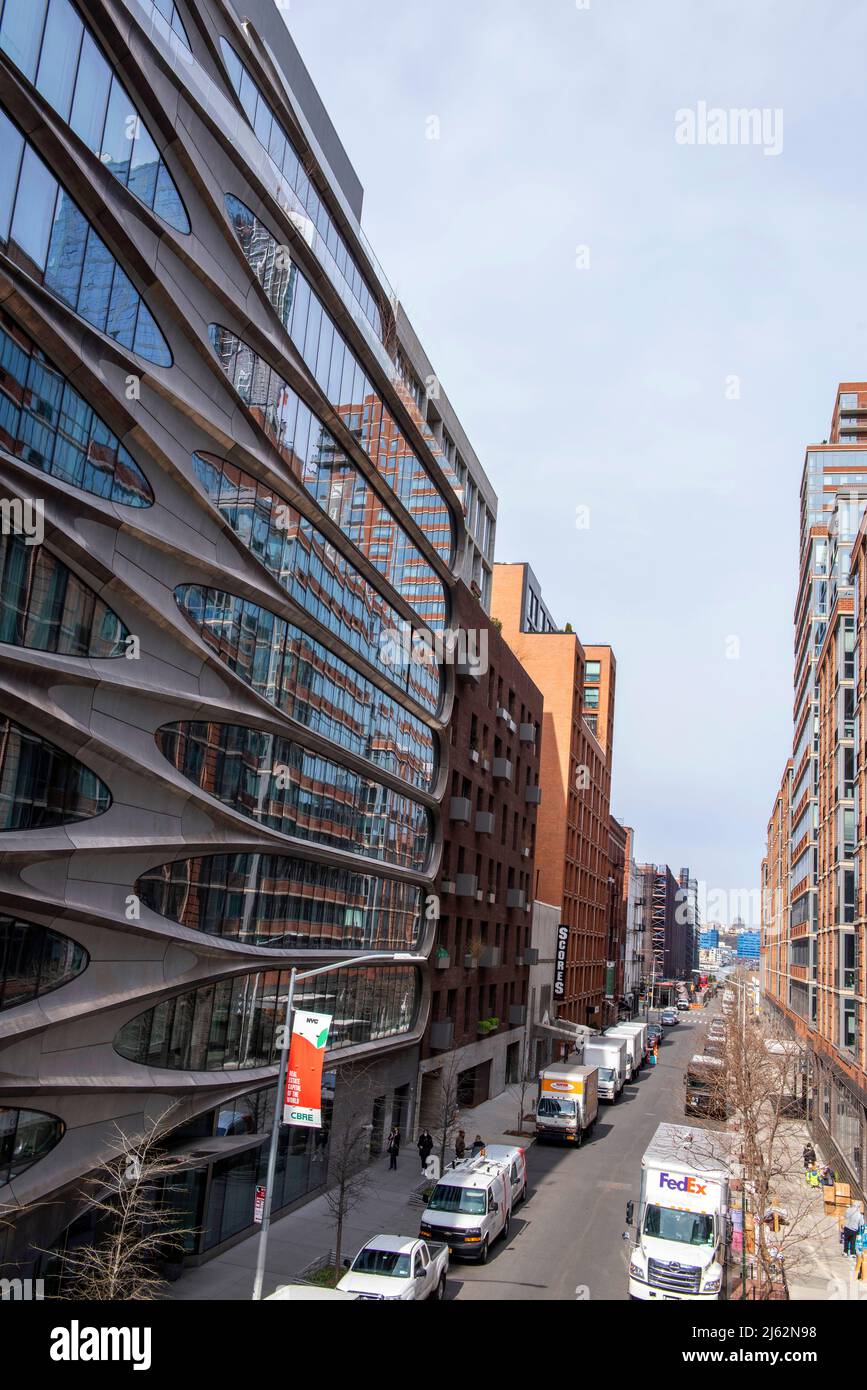 Apartment Building by The High Line Walkway in Manhattan New York City ...