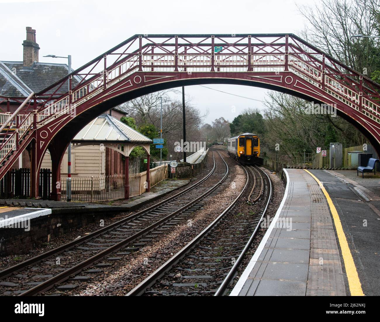 Around the UK - Wetheral Station, Cumbria, UK Stock Photo - Alamy