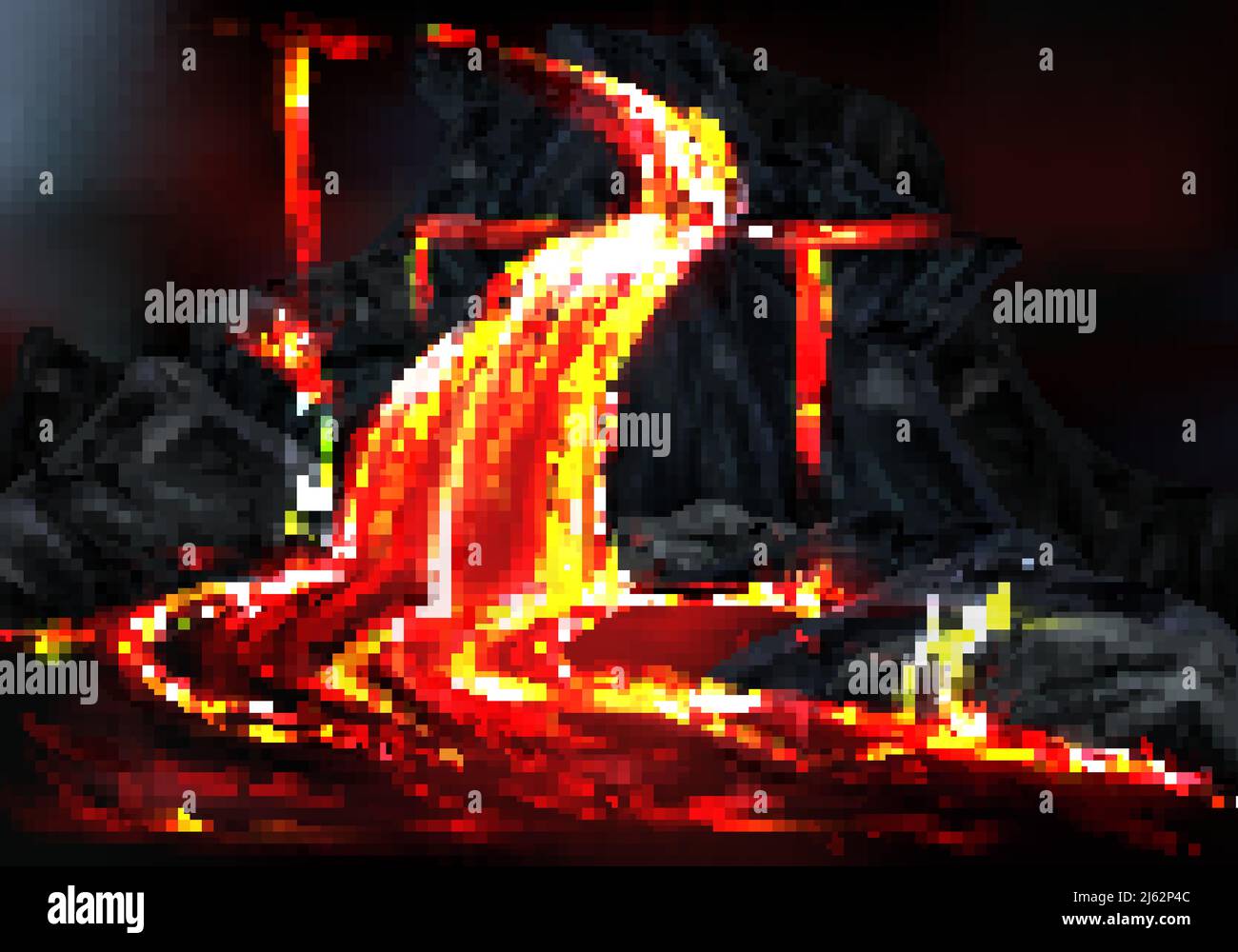 Cooled magma Stock Vector Images - Alamy