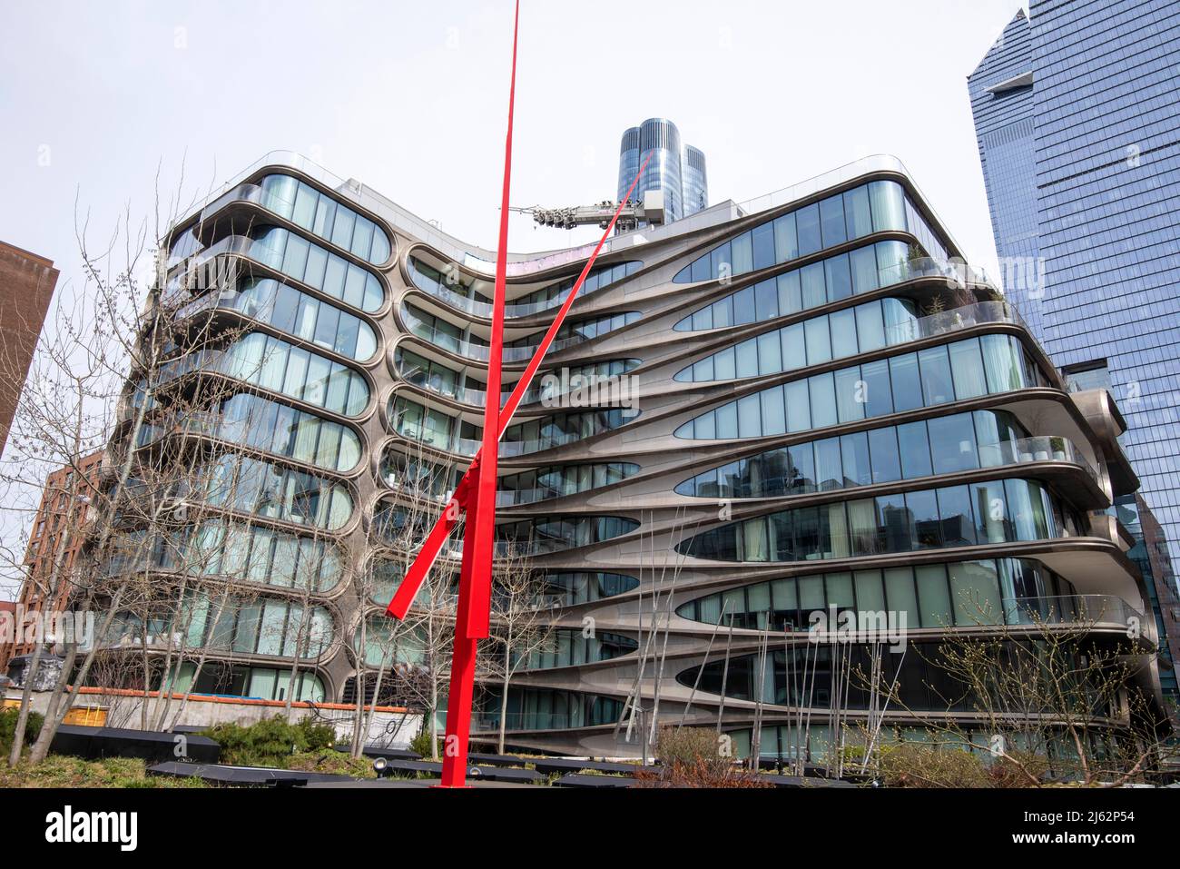 Apartment Building by The High Line Walkway in Manhattan New York City ...