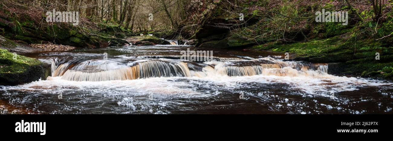 Around the UK - Waterfalls on the River Gelt, Cumbria Stock Photo - Alamy