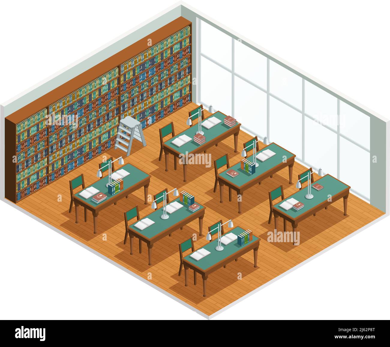 Library tables Stock Vector Images - Alamy