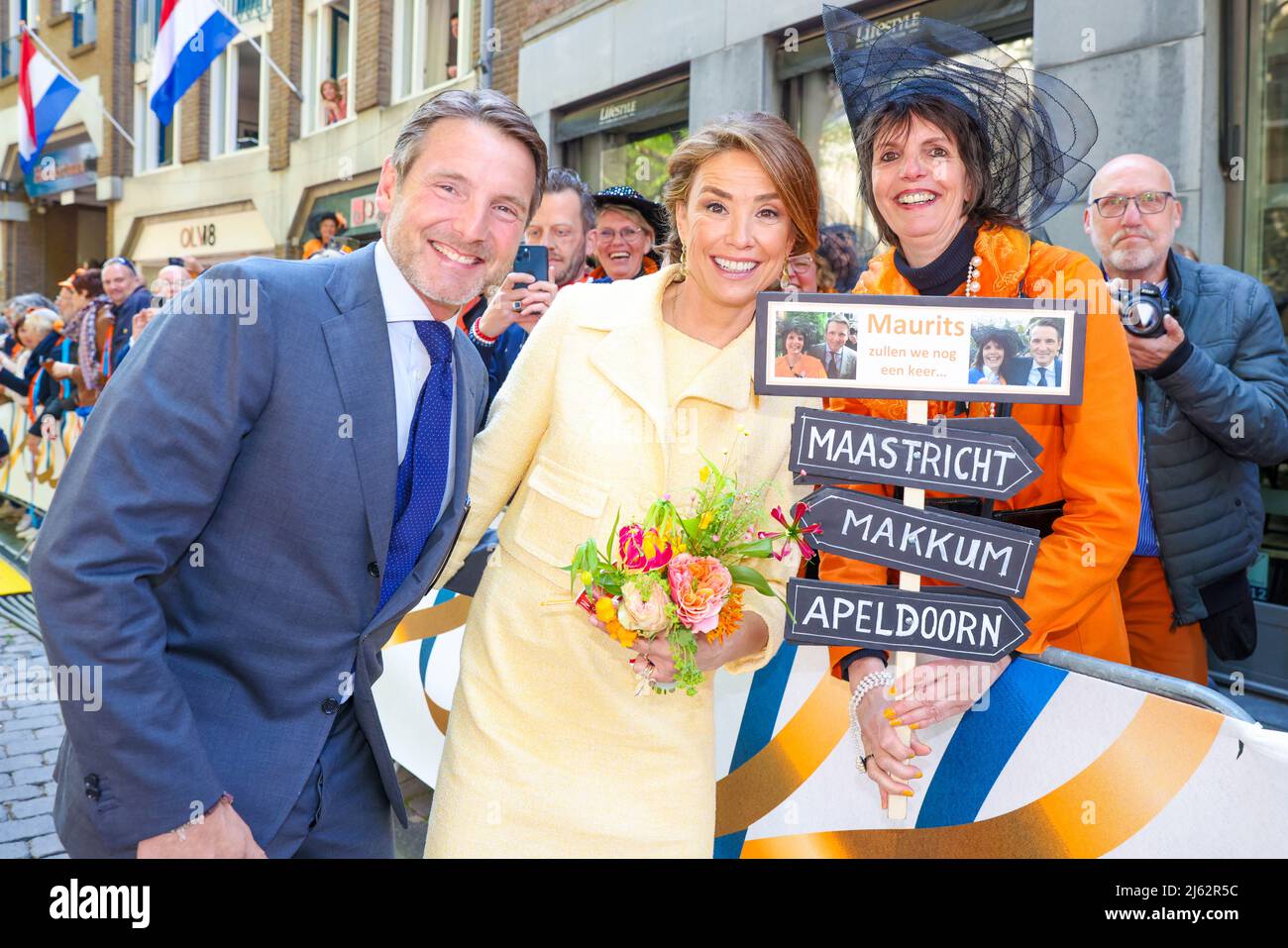 Prince Maurits and Princess Marilene celebrating the King's 55th ...