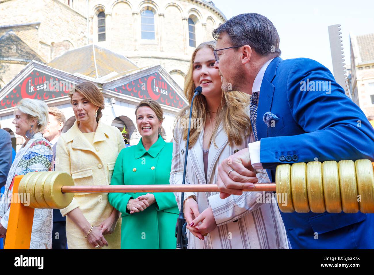 Princess Amalia, Prince Constantijn and Princess Marilene of the ...