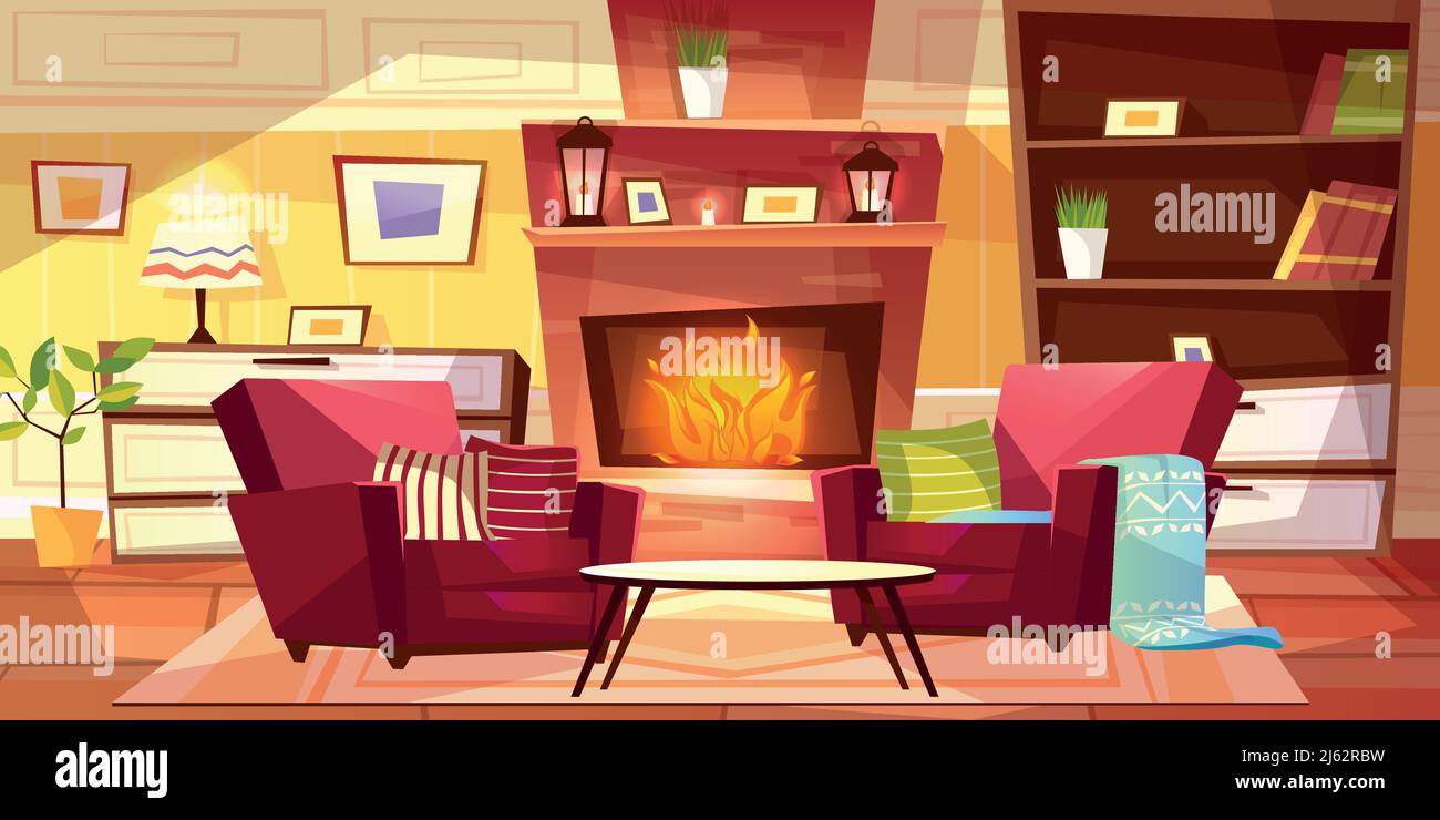 Animated Living Room Background