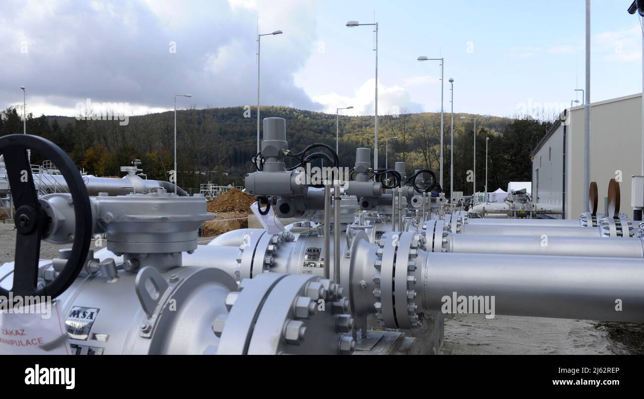 Border transfer gas station in brandov hi-res stock photography and ...