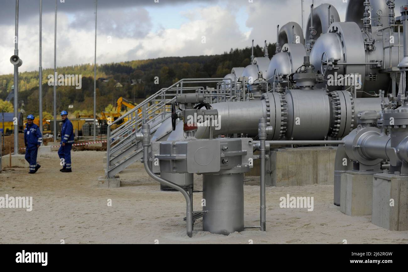 Border transfer gas station in brandov hi-res stock photography and ...