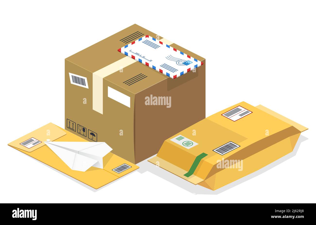 Registered parcel Stock Vector Images - Alamy