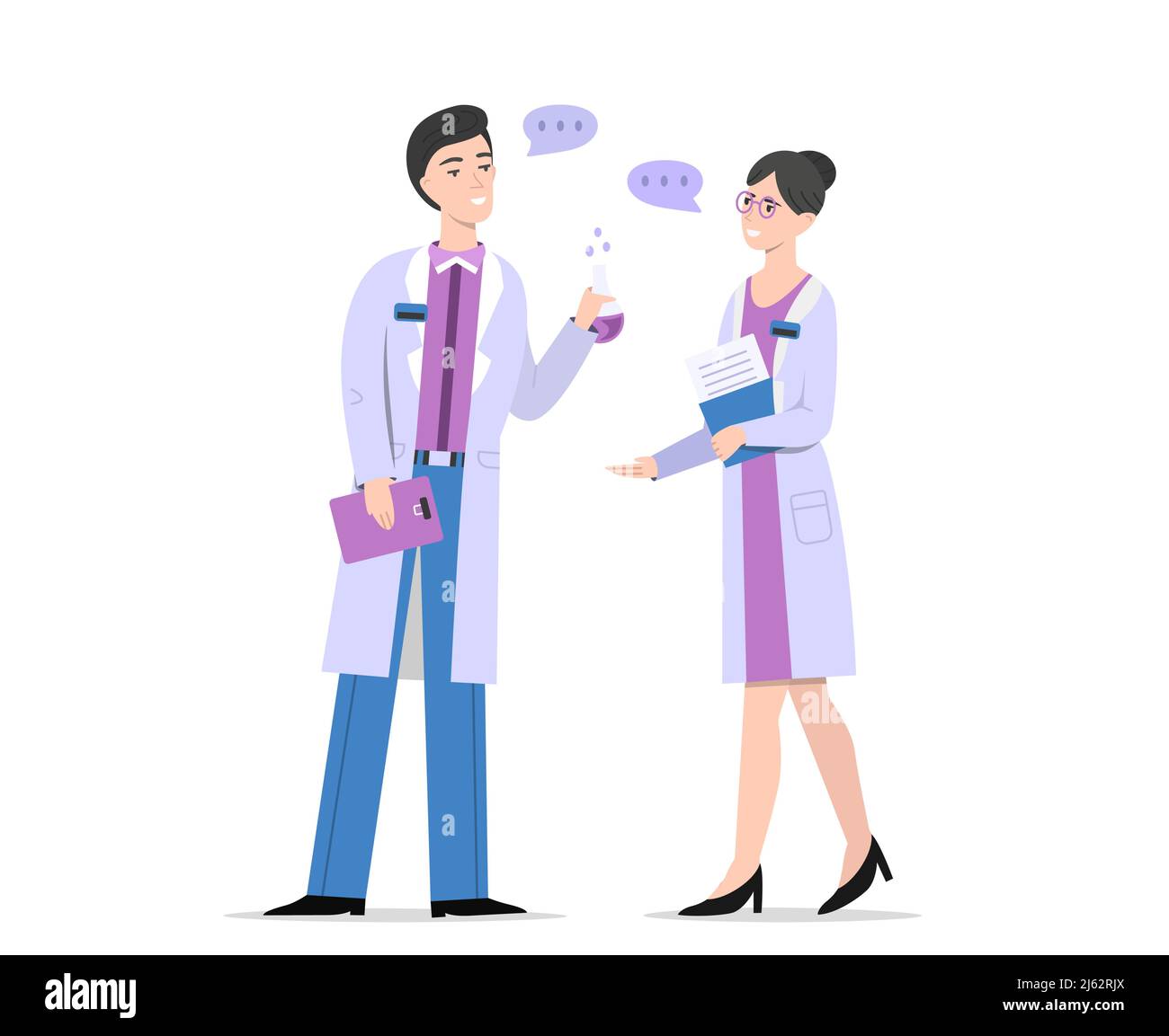 Science assistant cartoon professor scientist hi-res stock photography ...