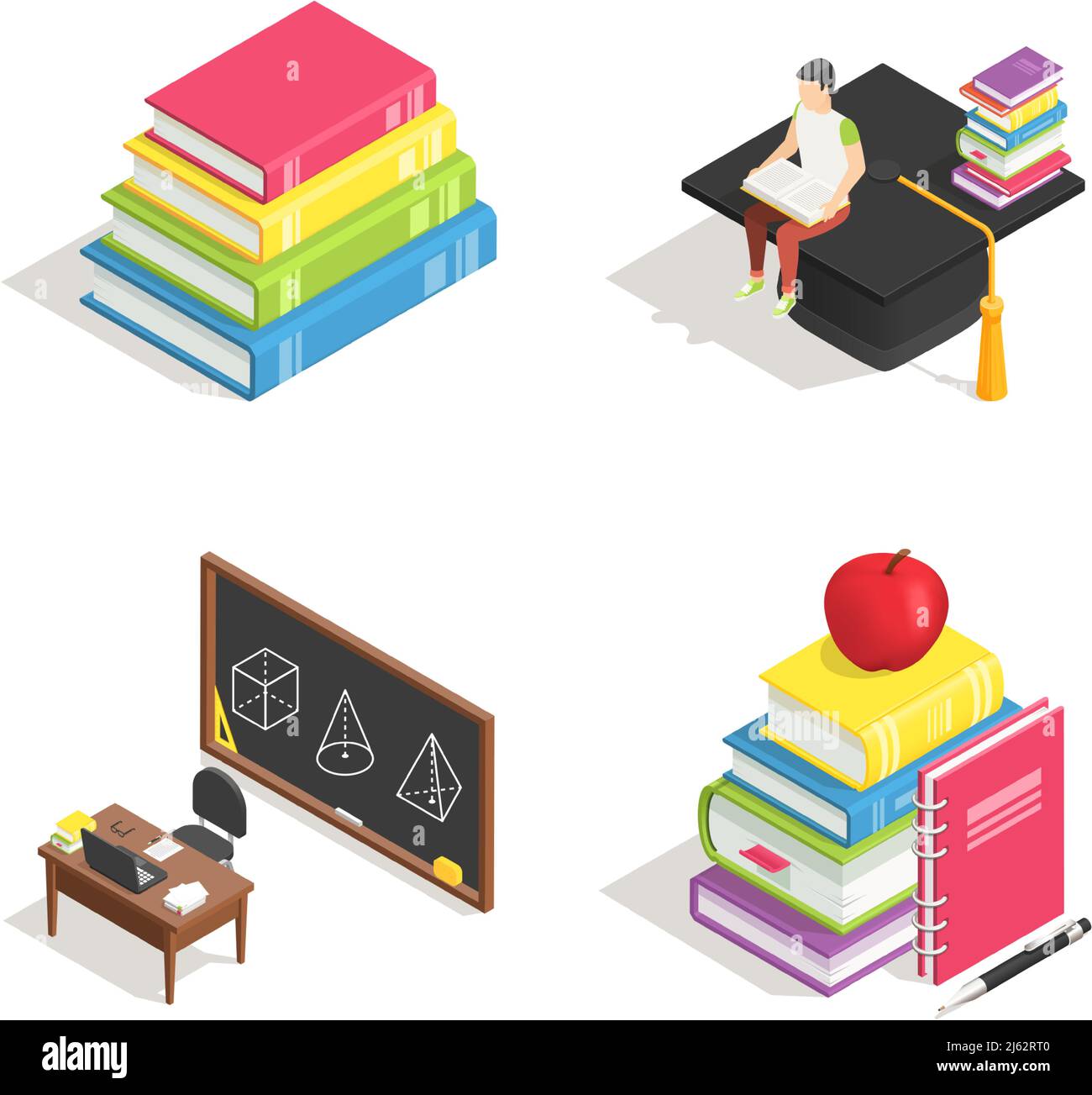 Student studying cartoon hi-res stock photography and images - Alamy