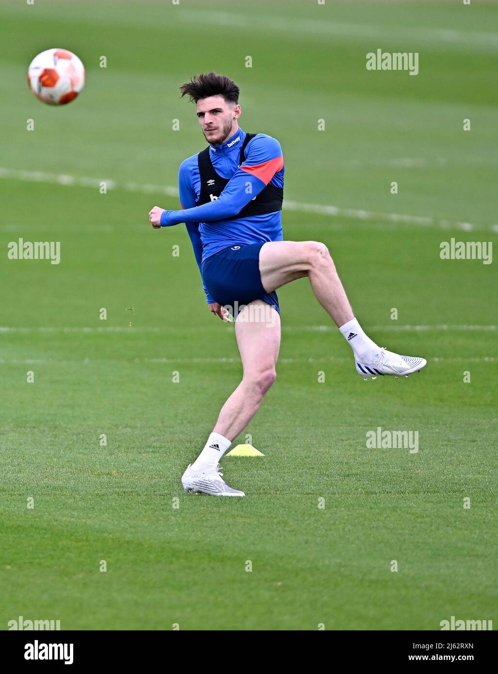 Rush Green London, UK. 27th Apr, 2022. Declan Rice (West Ham) during ...