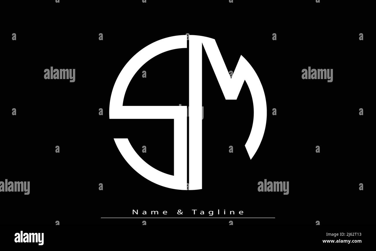 Letter sm logo hi-res stock photography and images - Alamy