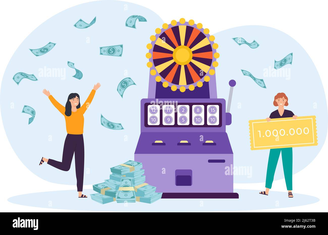 Lottery winner cartoon hi-res stock photography and images - Alamy