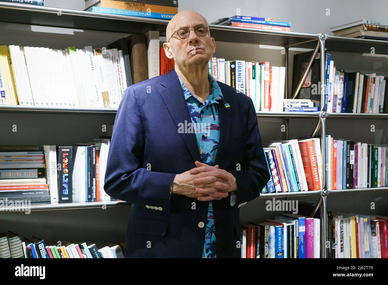 Madrid Spain - 27 Apr 2022, American writer James Ellroy poses during ...