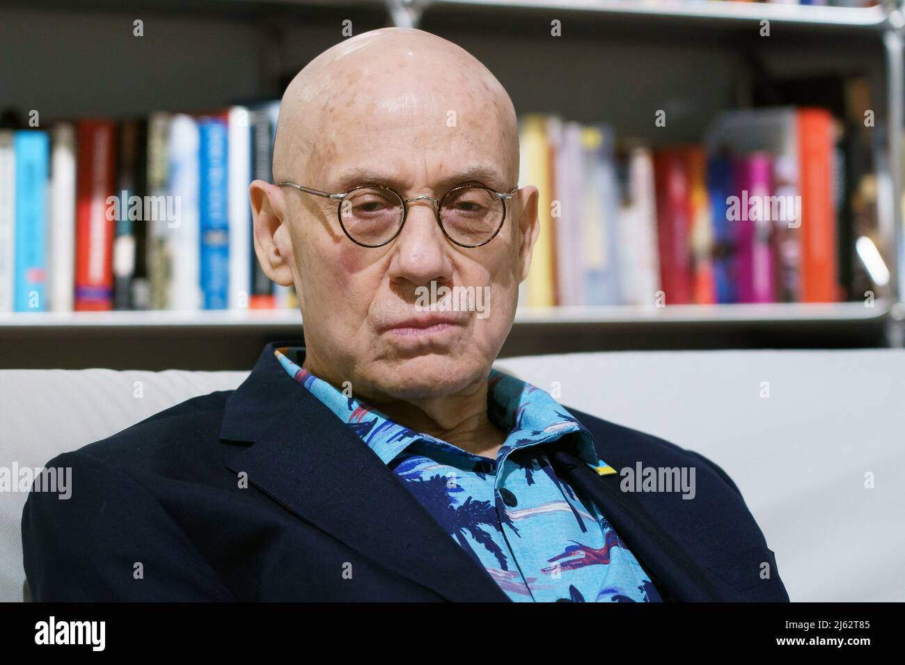 Madrid Spain - 27 Apr 2022, American writer James Ellroy poses during ...