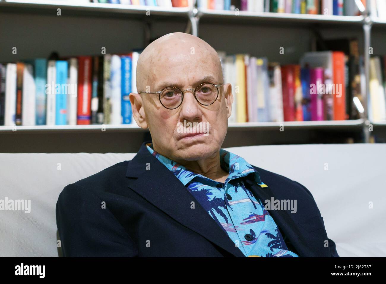 Madrid Spain - 27 Apr 2022, American writer James Ellroy poses during ...