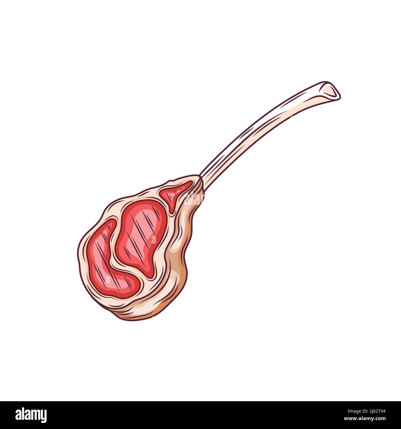 Steak, Tomahawk. Poster with steak silhouette, text Tomahawk, Steak ...