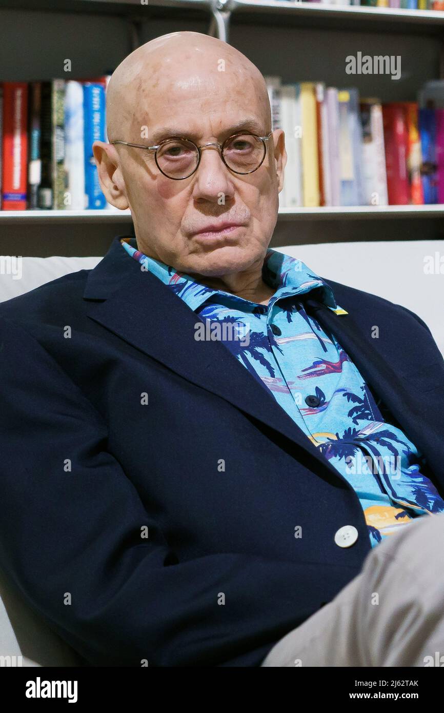 Madrid Spain - 27 Apr 2022, American writer James Ellroy poses during ...