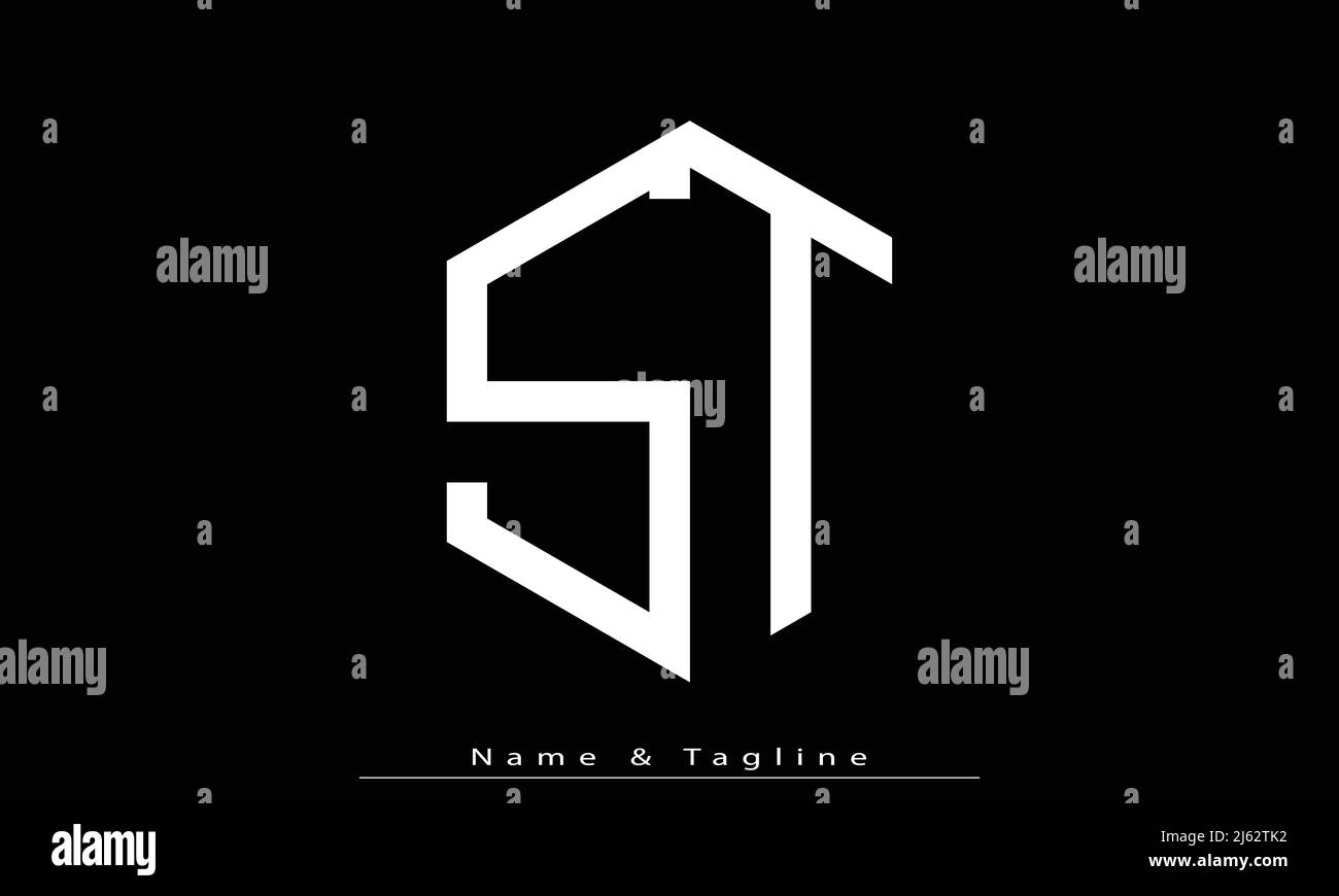 Alphabet letters Initials Monogram logo ST , TS Stock Vector Image & Art - Alamy
