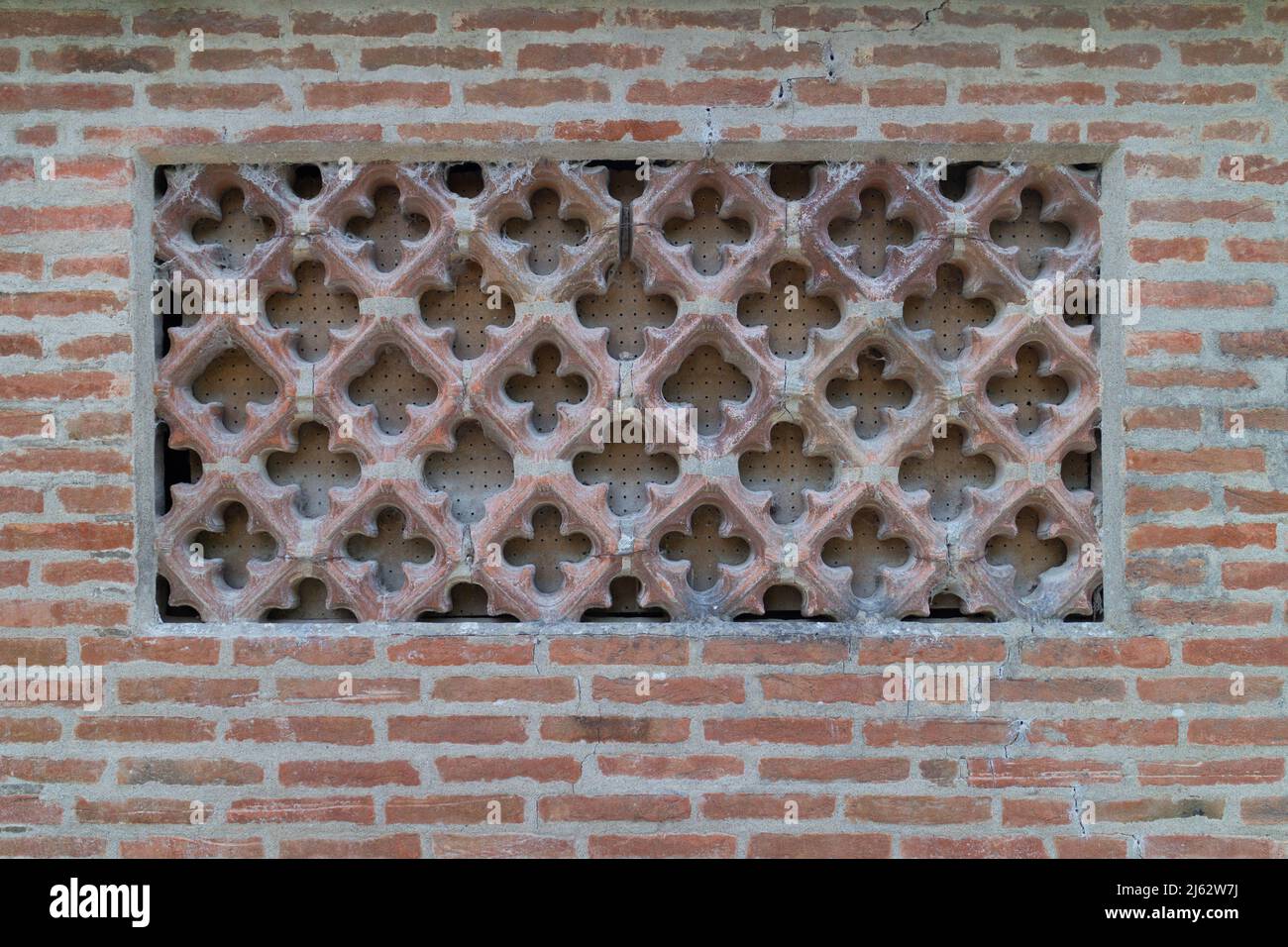 External details of an old working shed for agriculture, Italy Stock ...