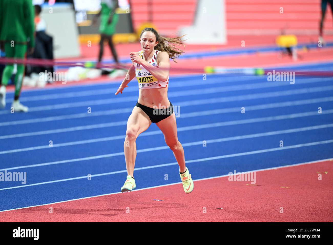 Noor Vidts participating in the Belgrade 2022 World Indoor ...