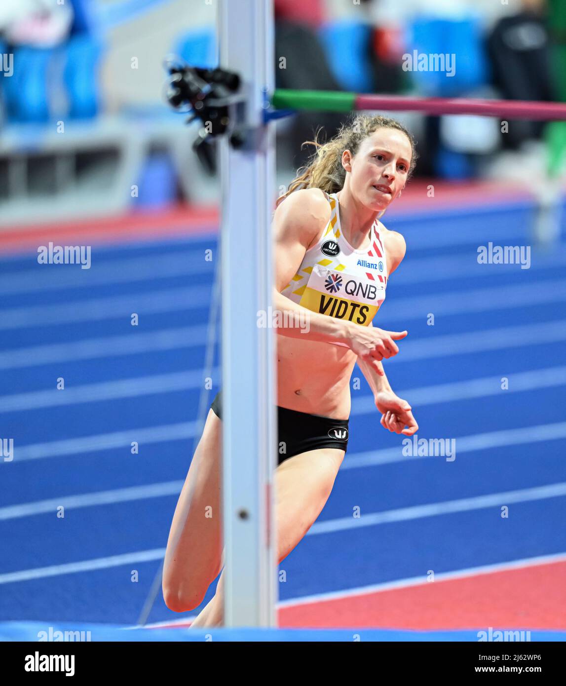 Noor Vidts participating in the Belgrade 2022 World Indoor ...