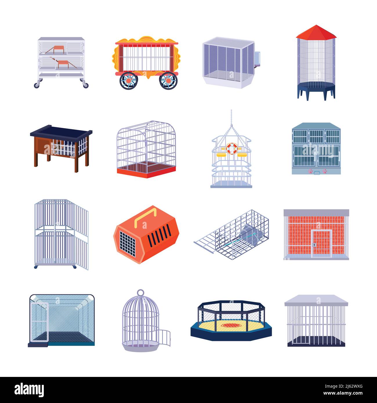 Cage ring Stock Vector Images - Alamy