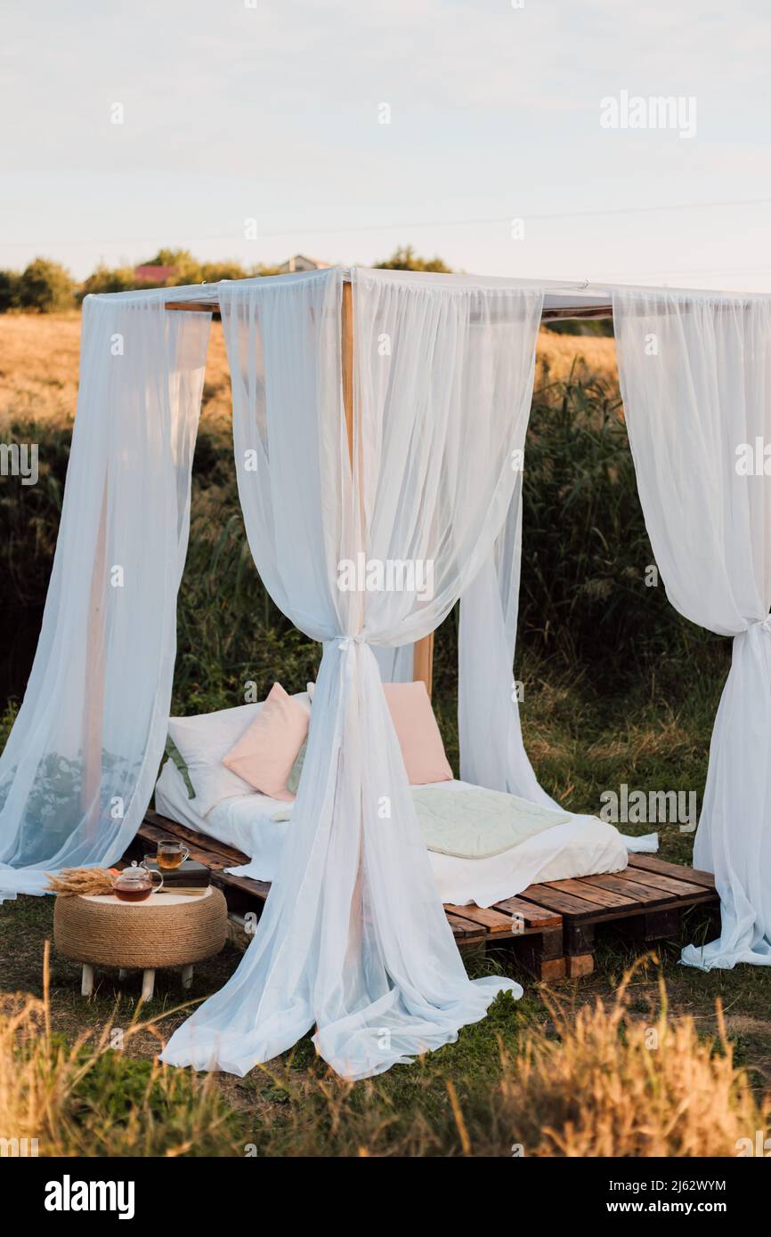 Romantic Bed Outside