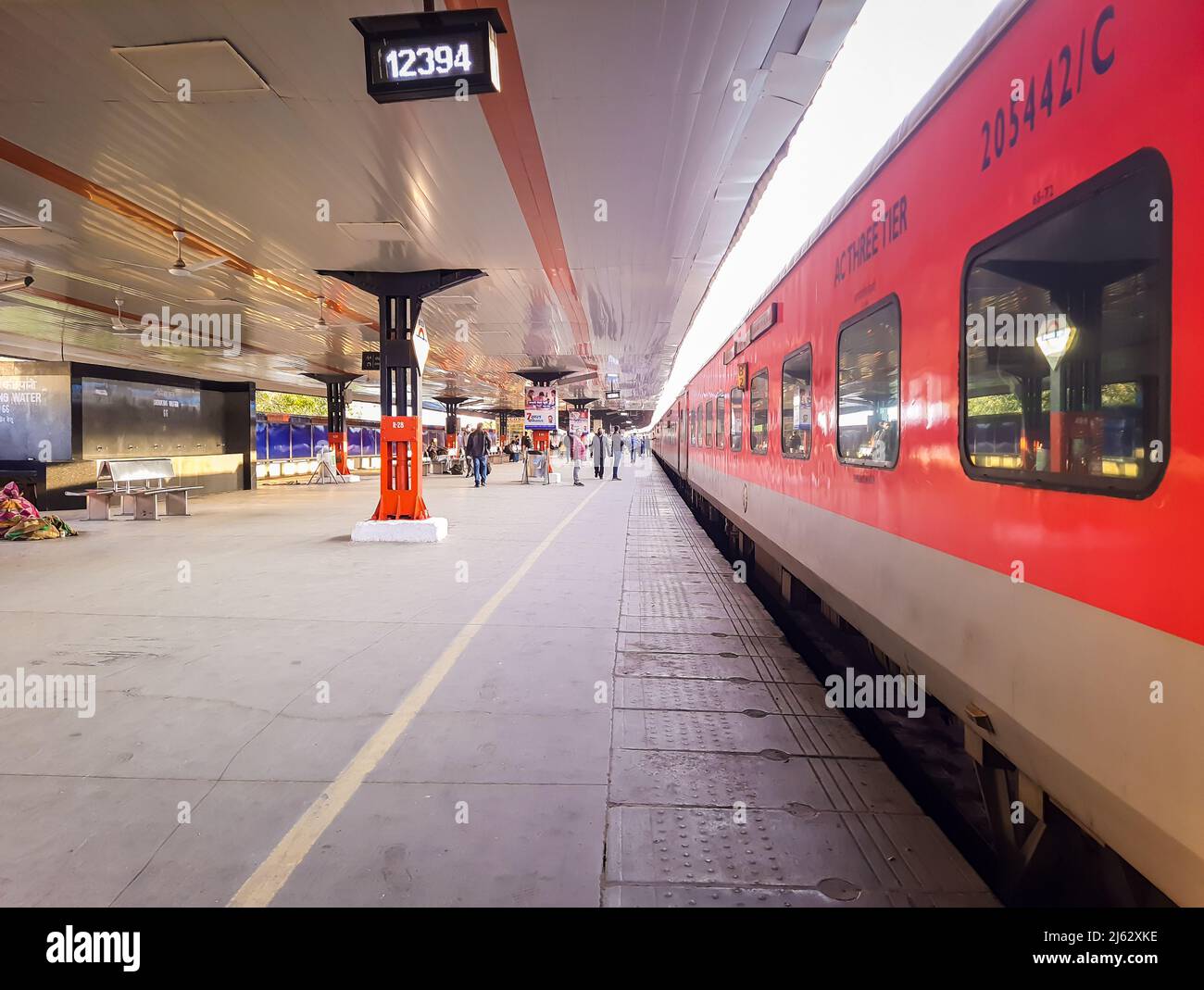 railway station platform from different angle at day image is taken at ...