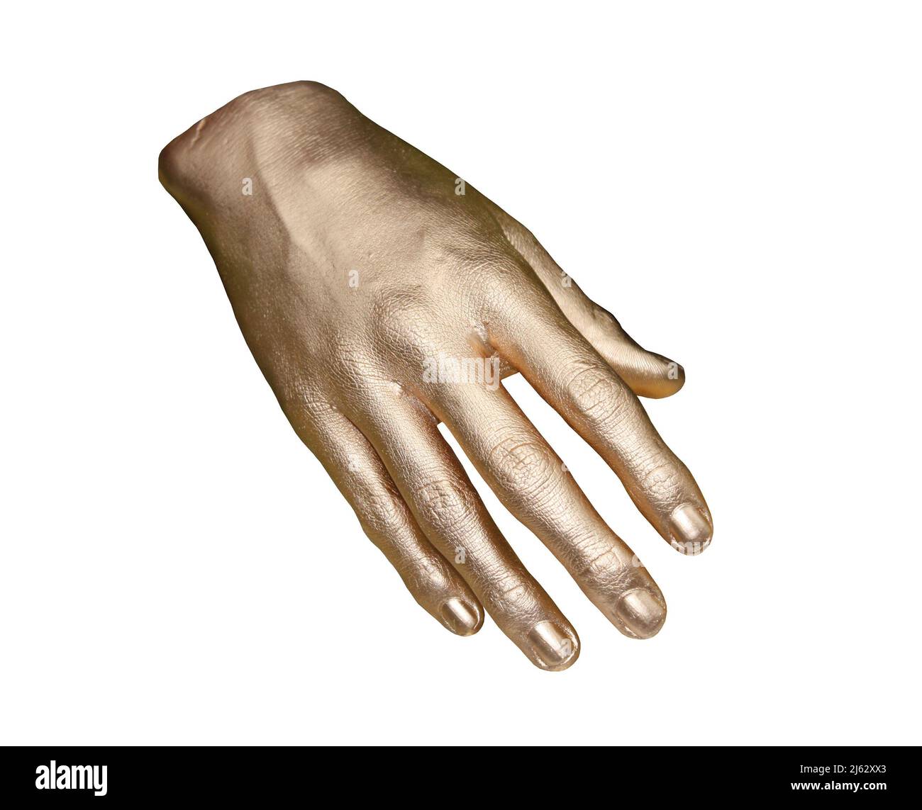 Gold painted model Cut Out Stock Images & Pictures - Alamy