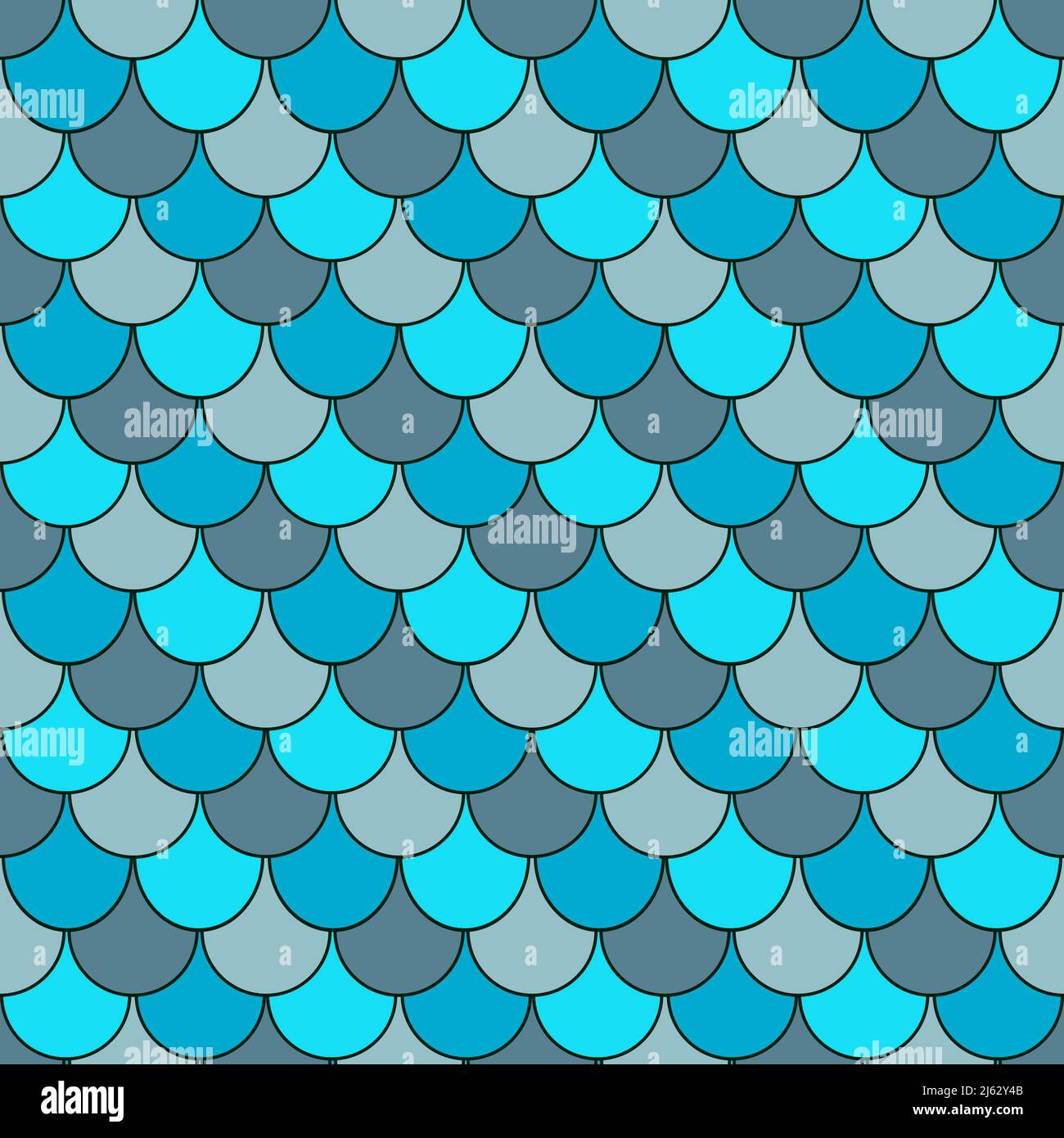 Summer seamless fish scales pattern for fabrics and textiles and ...