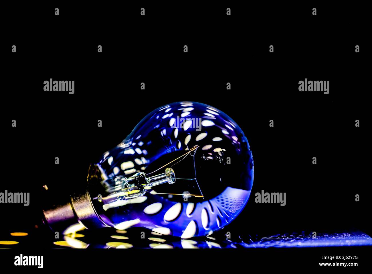 beautiful bulb photography to show reflections on the curved surface of ...
