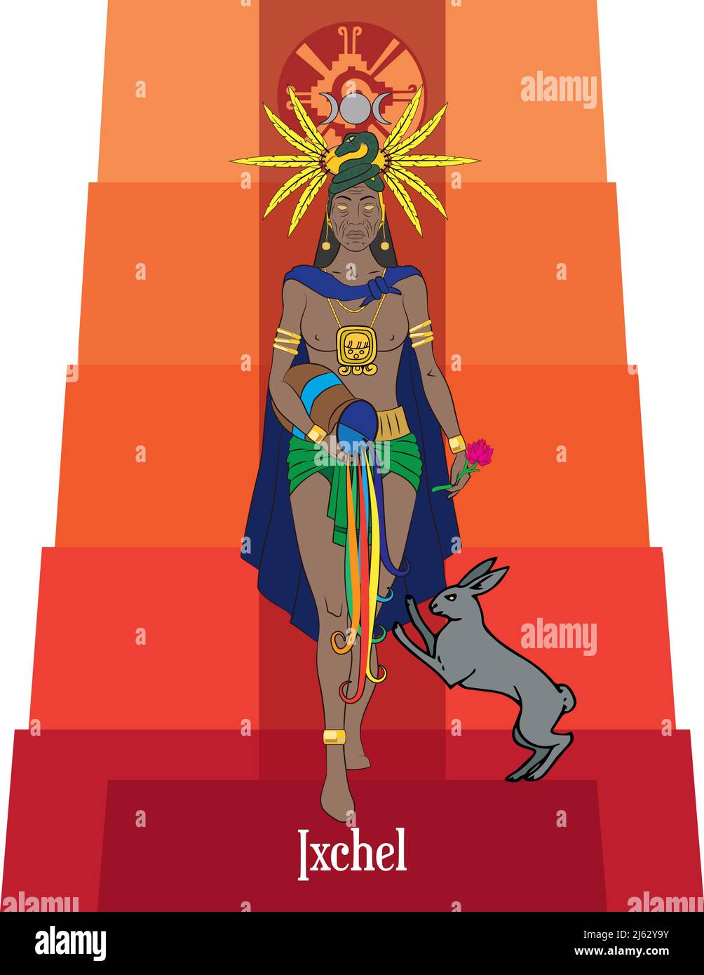 Goddess ixchel Stock Vector Images - Alamy