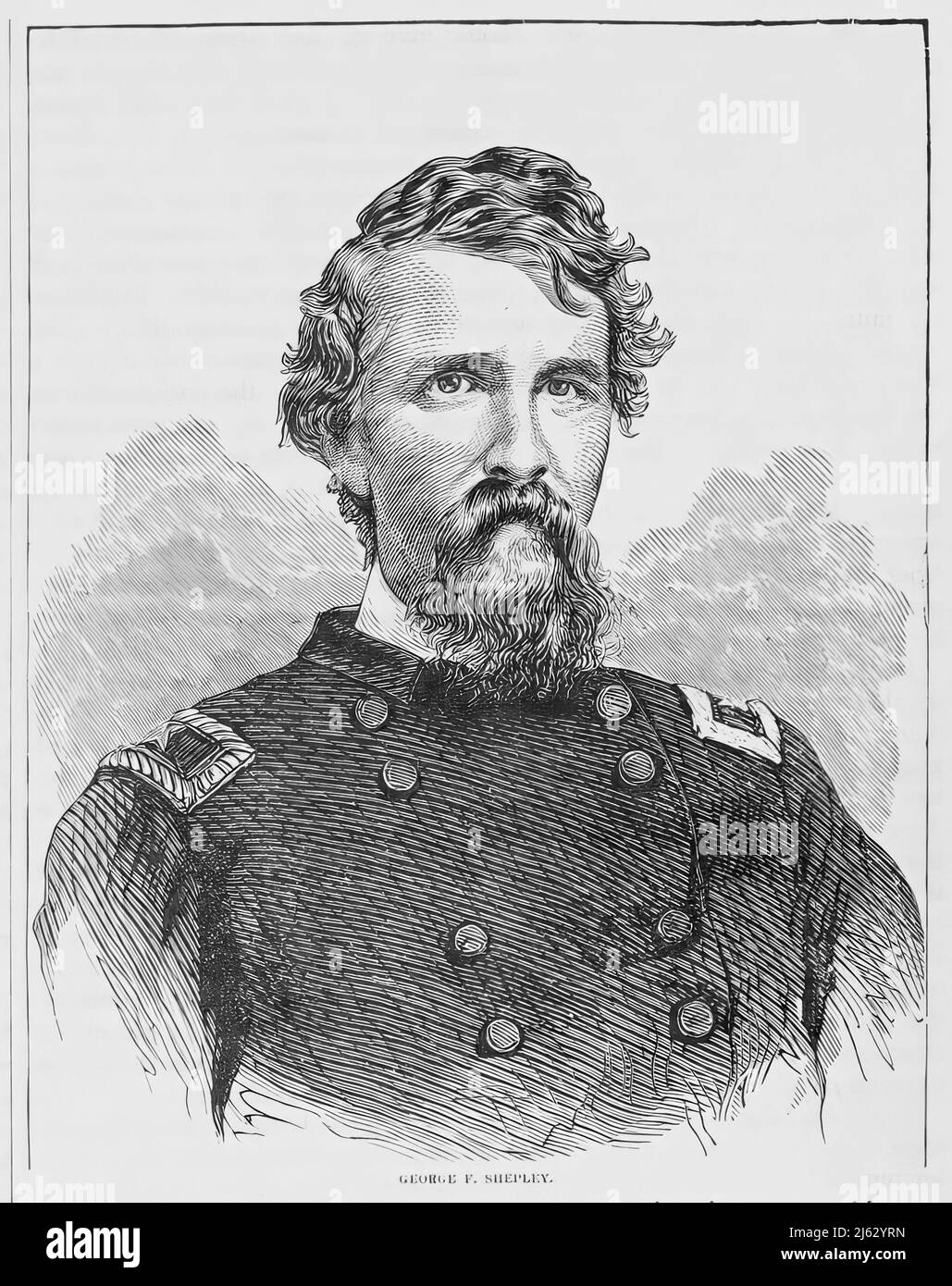 Portrait of George Foster Shepley, Union Army officer in the American ...